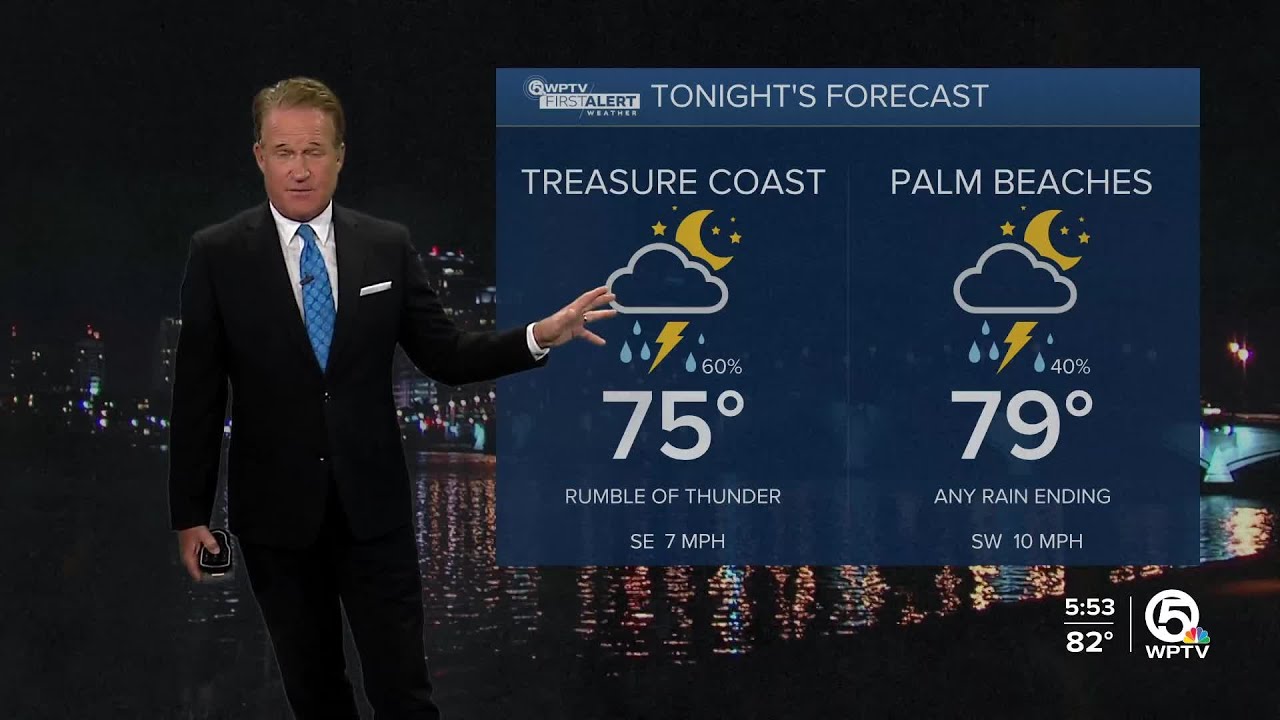 WPTV First Alert Weather Forecast for Evening of Wednesday, Sept. 11 ...