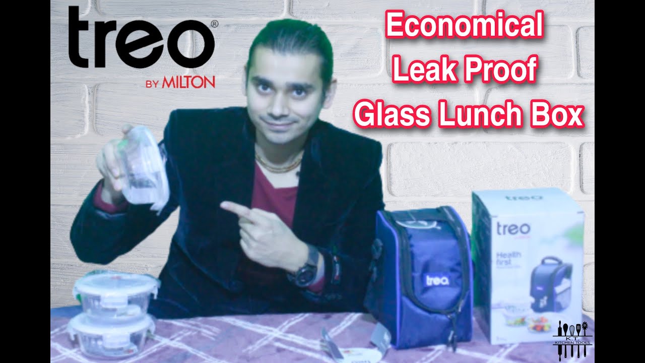 Treo by Milton Health First Round Glass Tiffin / Lunch Box , सस्ता और ...