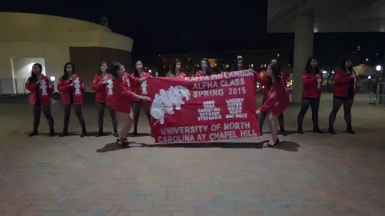 UNC Kappa Phi Lambda Audacious Alpha Class Reveal Spring 2015 - YouTube