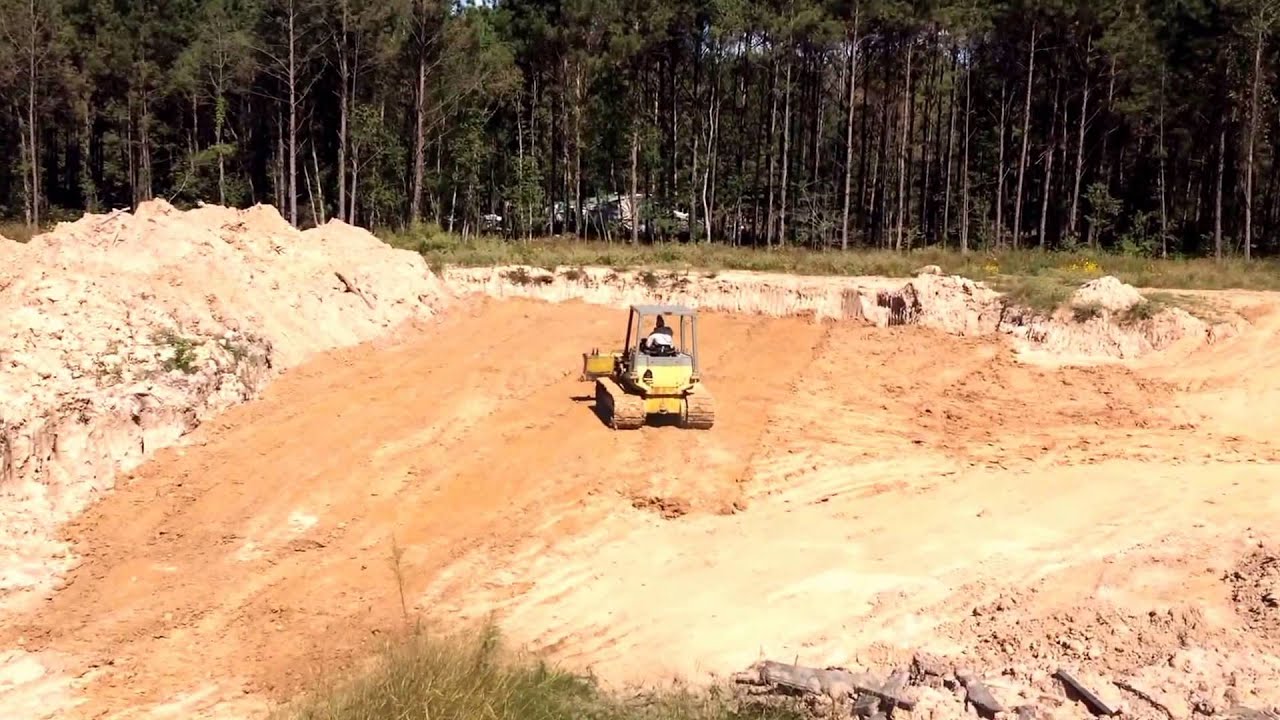 Farm Update, Digging Pond, Building Pad - YouTube