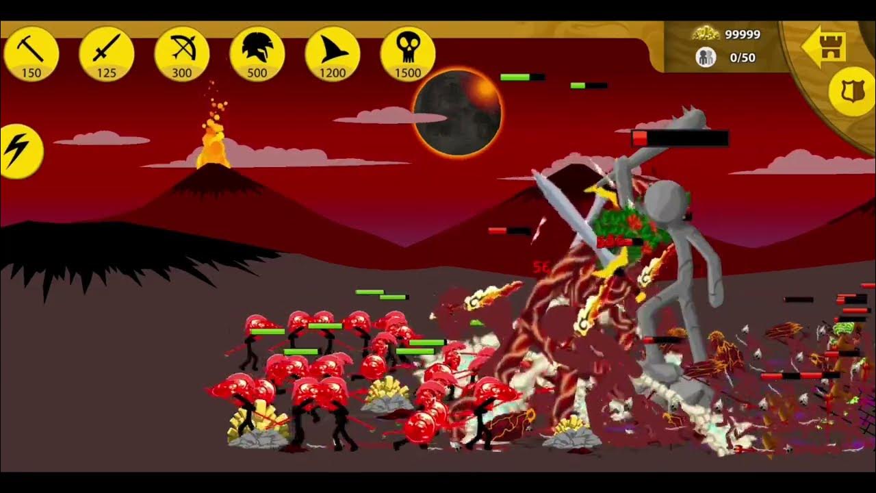 SUMMON KAI RIDER ARMY VS STONE GIANT ARMY NEW - STICK WAR LEGACY MOD - YouTube