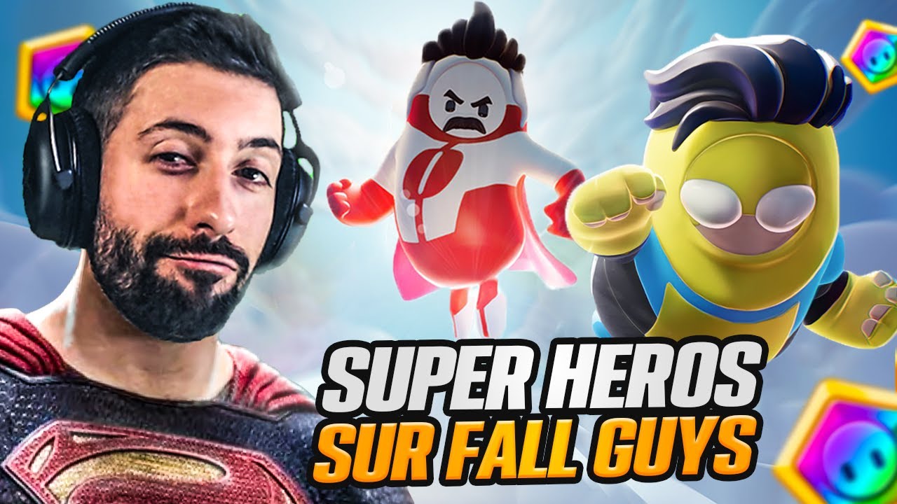 DES SUPER HEROS sont arrivés sur FALL GUYS - YouTube