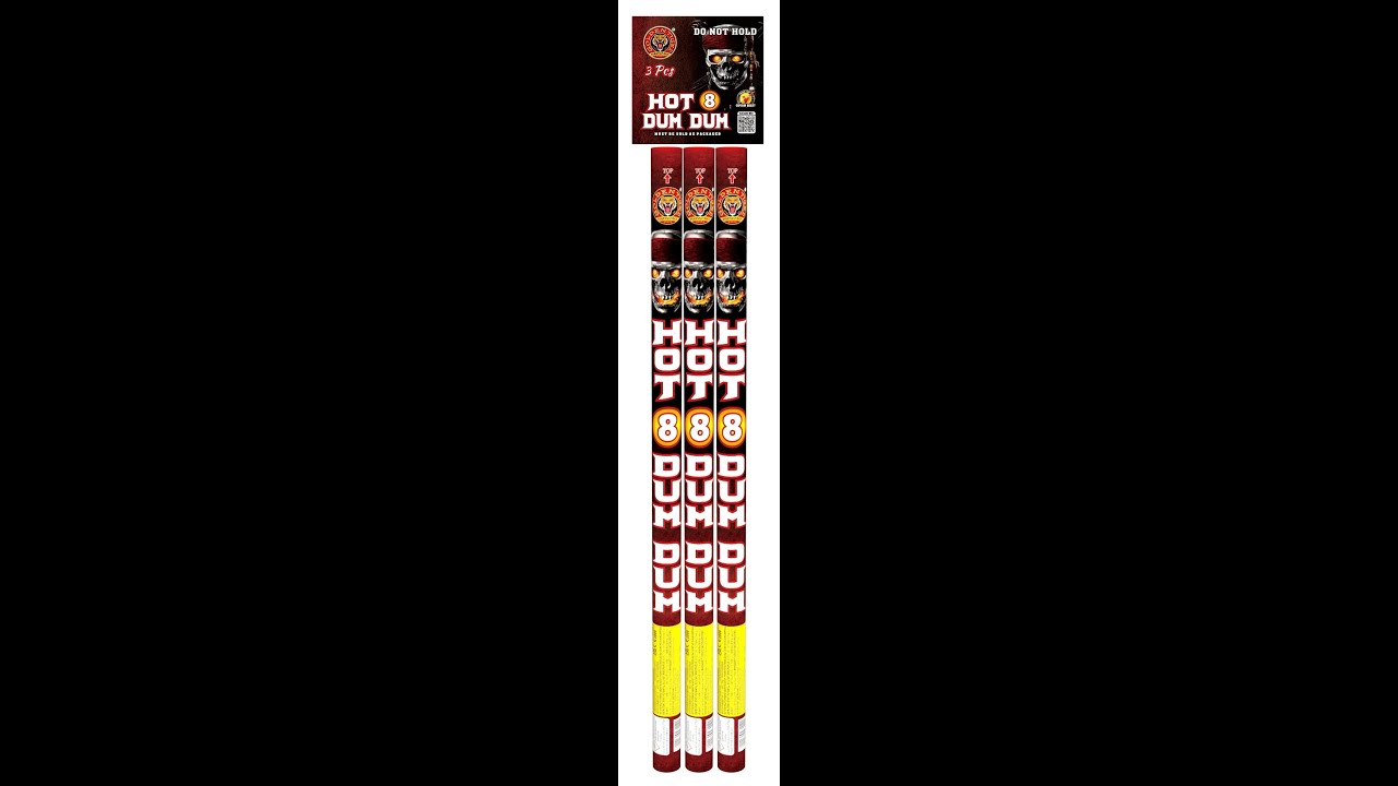 GT112 HOT 8 DUM DUM 1.3G - PACK OF 3 x 8-shot ROMAN CANDLES by Golden ...