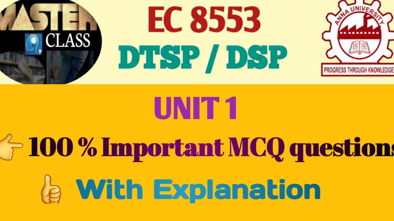 TRB MCQ questions with answers for DTSP - YouTube