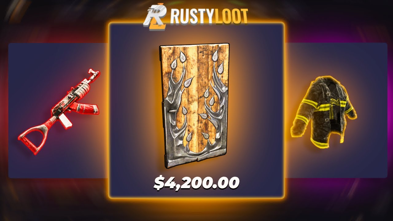 Winning the Rarest Rust skin Metal Tree door! - YouTube