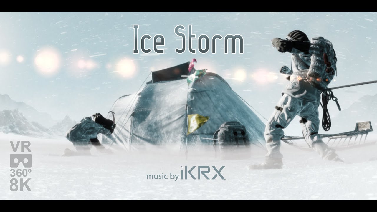 Ice Storm VR 360 8K - YouTube