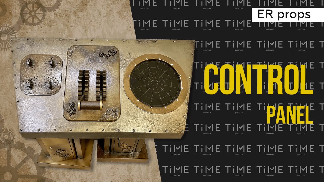 Control panel. Escape room STEAMPUNK TRAIN. Props for the escape room ...