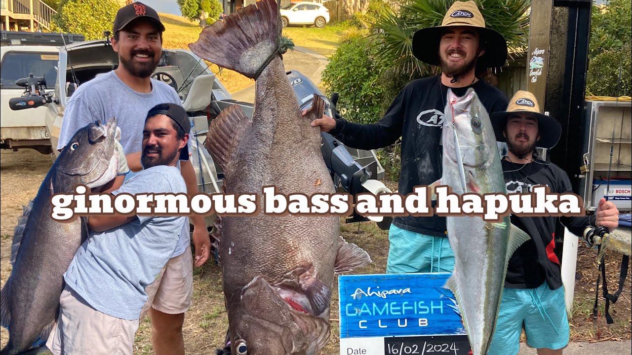 unforgettable day catching absolutely massive bass,hapuka on the Wild ...