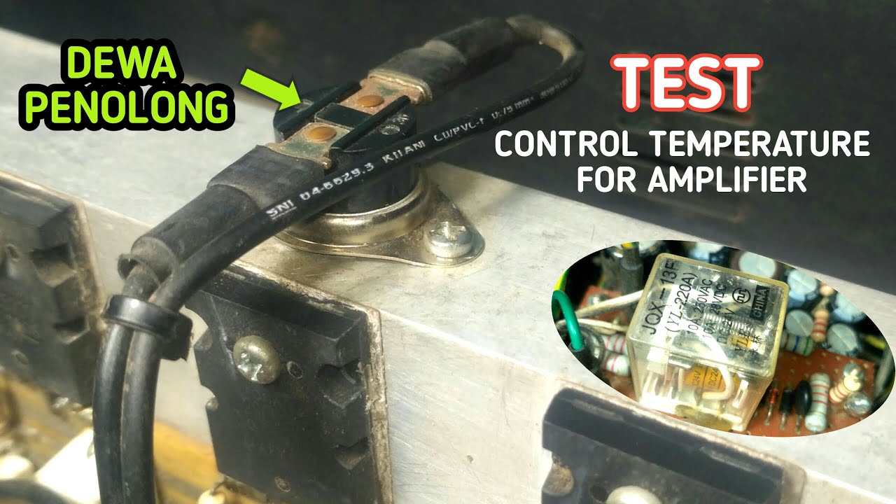 Test sensor suhu amplifier - control temperature amplifier - YouTube