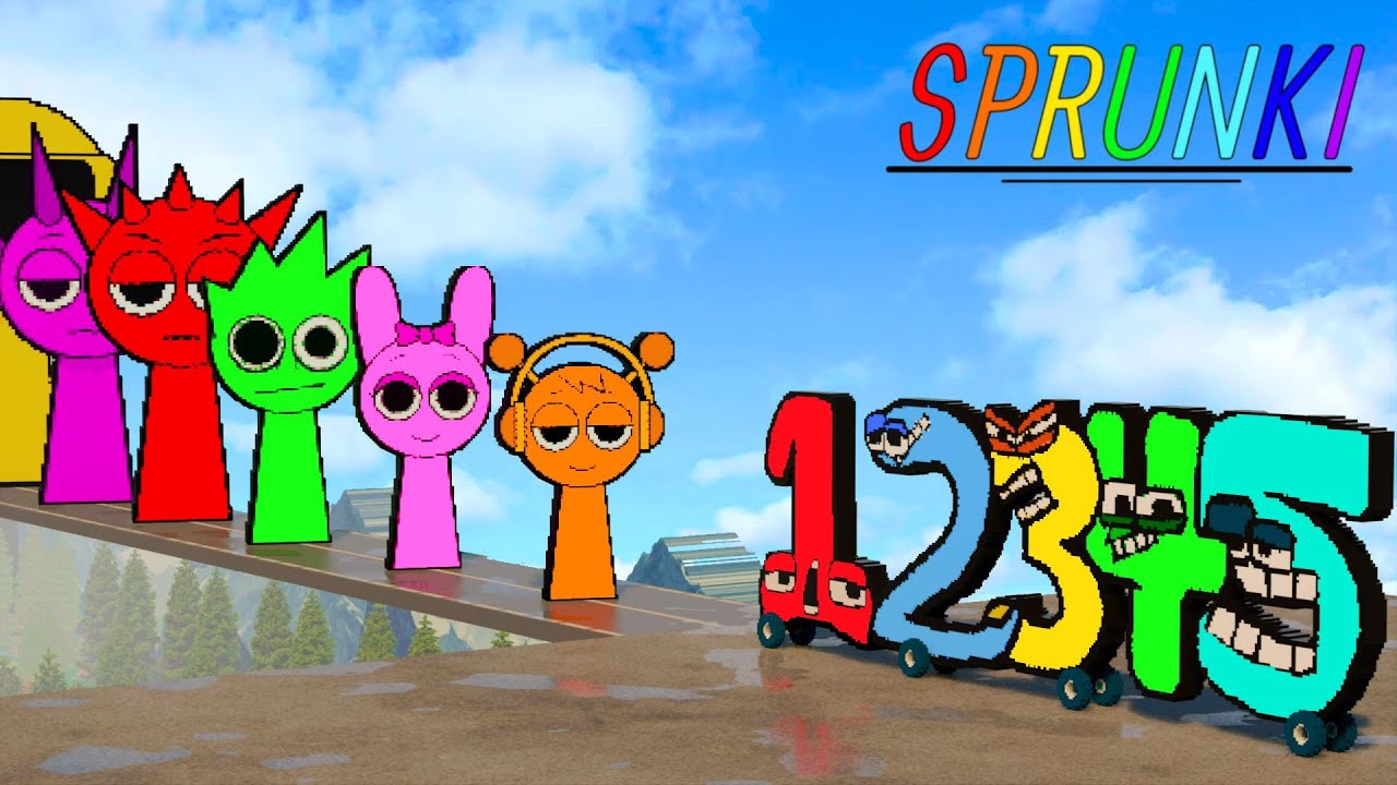 ULTRA LONG Number Lore Cars vs INCREDIBOX SPRUNKI Walls - YouTube