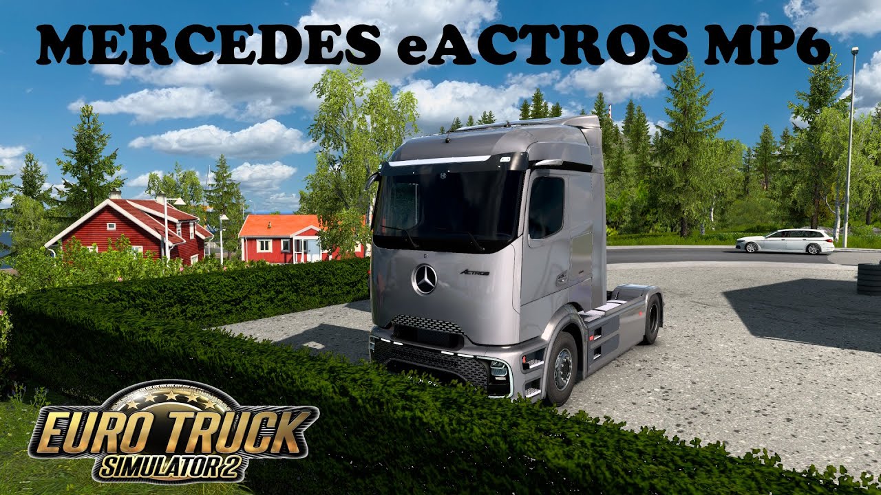 👉💯Mercedes - Benz eActros MP6 \ Promods Map 🎮 Gameplay - YouTube