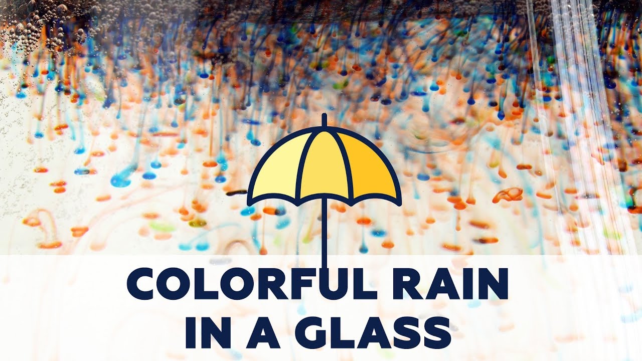 Colorful rain in a glass - YouTube
