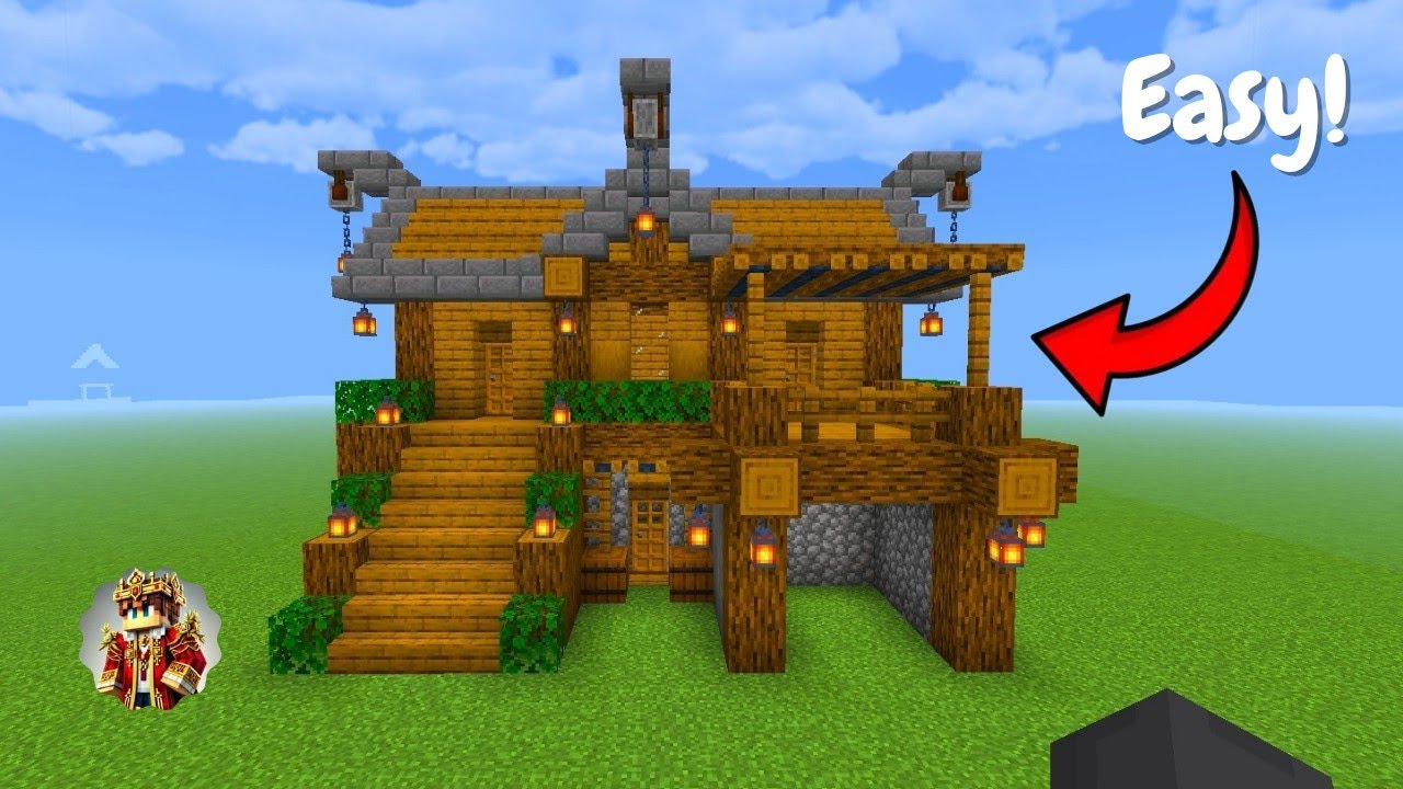 Minecraft: Survival Starter House Easy Build Tutorial [Build Wooden ...