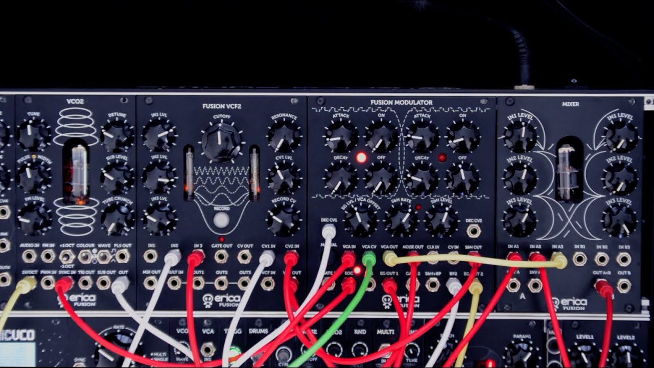 Erica Synths Fusion VCF3 with Fusion Modulator inpired EMS Synthi trapezoid envelopes -Drones ...