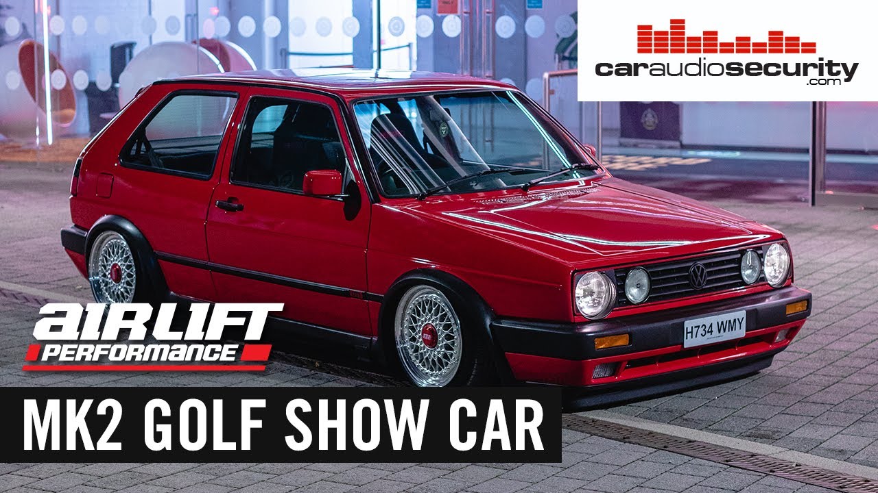 Mk2 Golf rolling on Air Lift Performance & BBS RS | Car Audio ...