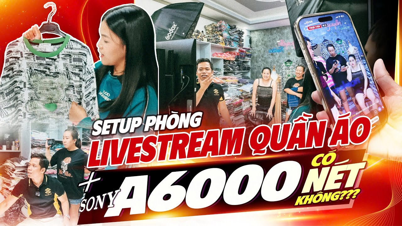 Phòng live stream quần áo 35 củ sẽ có những gì ? - YouTube