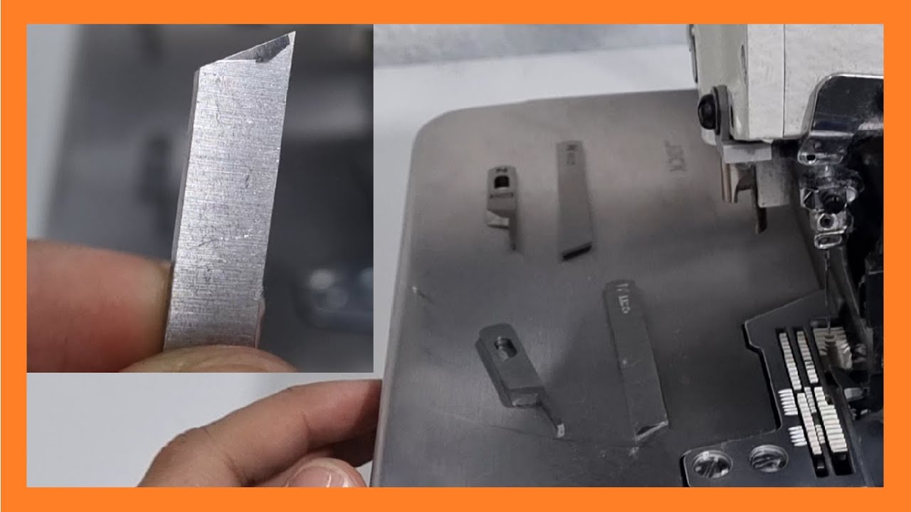 ESTO es lo que DEBES de SABER de las CUCHILLAS de la OVERLOCK l maquina de coser overlock - YouTube