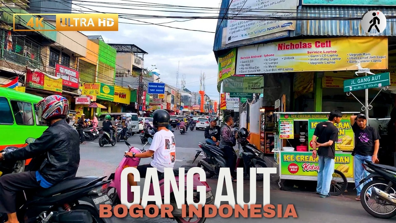 Walking Around Gang Aut Suryakencana Backstreet | Bogor Indonesia 4K ...