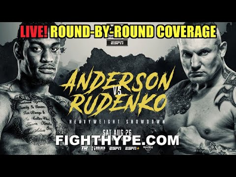 JARED ANDERSON VS. ANDRIY RUDENKO FULL FIGHT ROUND-BY-ROUND COMMENTARY ...