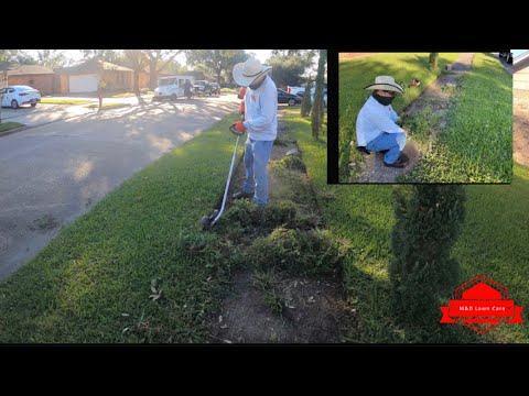 Edging Up Extremely Overgrown Edges (worst edges we’ve seen) - YouTube