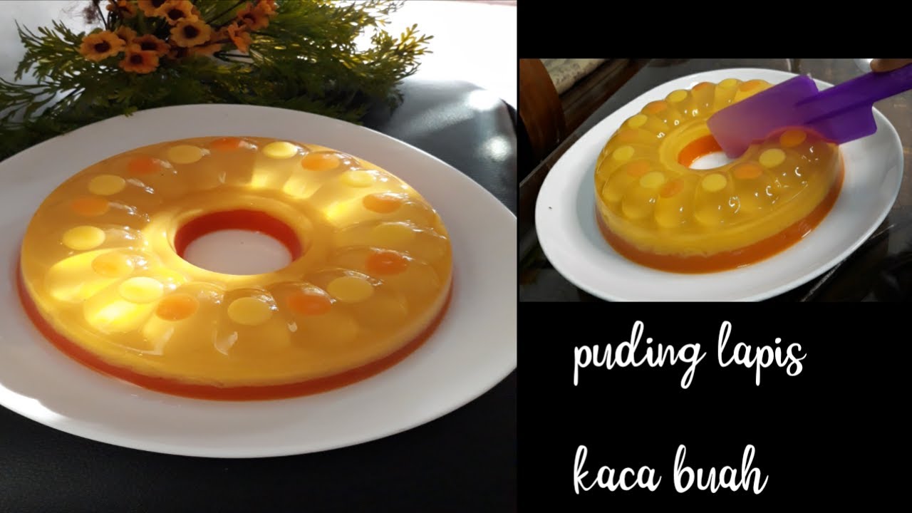 puding lapis kaca buah - YouTube