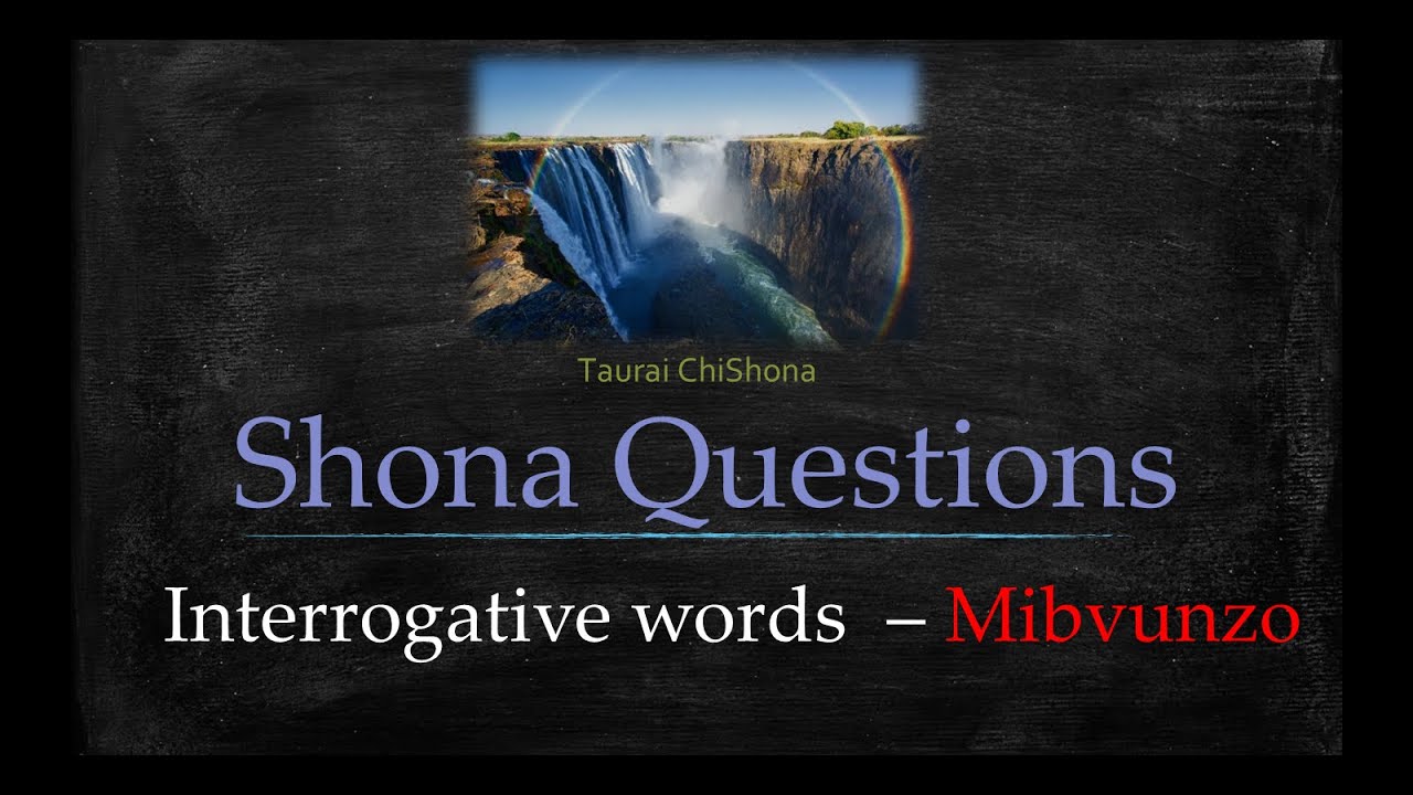 Shona Questions - YouTube