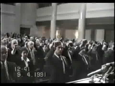 9 April 1991 Georgia Announced Independence Zviad Gamsakhurdia - YouTube