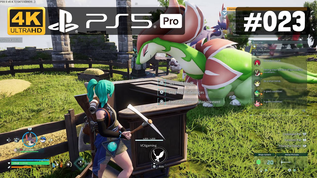 (PS5 Pro) Palworld Gameplay 4K | Part 023 - YouTube