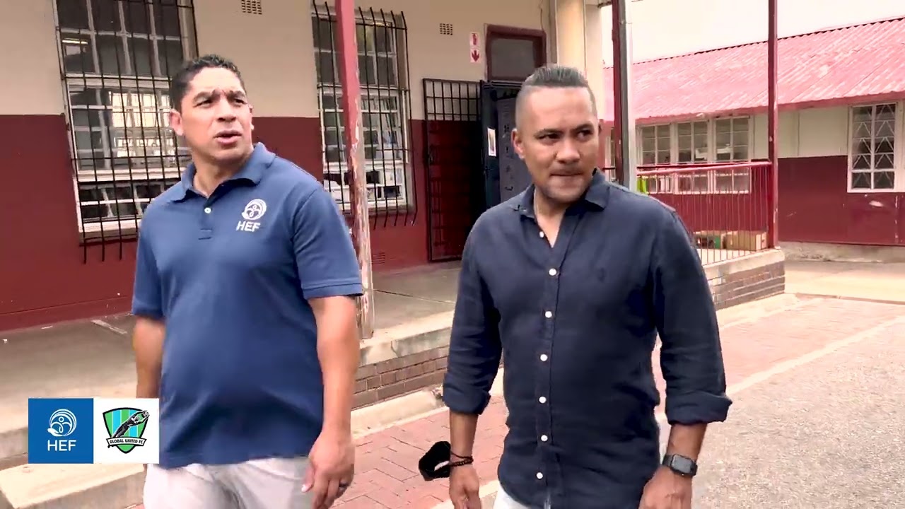 Soccer legend Stanton Fredericks visits Newclare where he was schooled ...