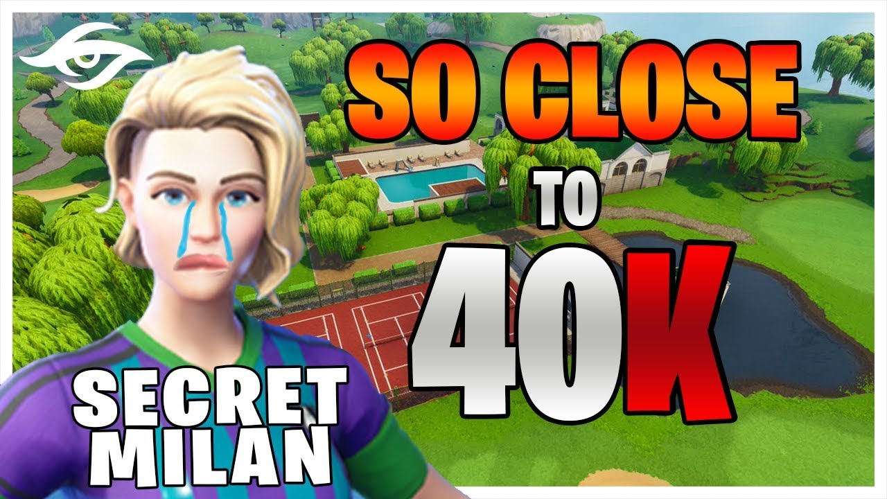SO CLOSE!!! ANOTHER 39K vs Squads // Secret Milan | Fortnite - YouTube