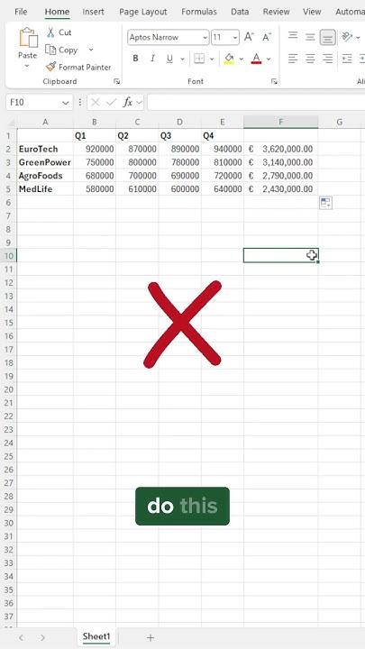 Stop Typing SUM Formulas! Use This Excel Shortcut Instead! - YouTube