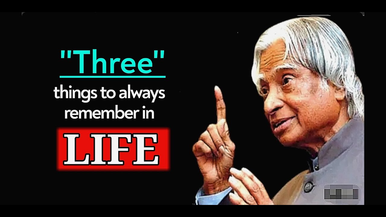 Three Things To Always Remember In Life - YouTube