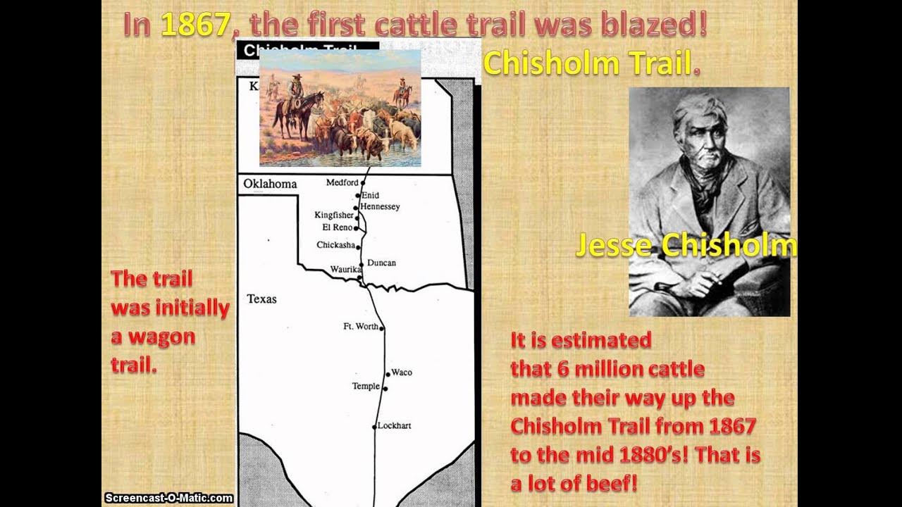 Cattle Trails in the 19th Century - YouTube