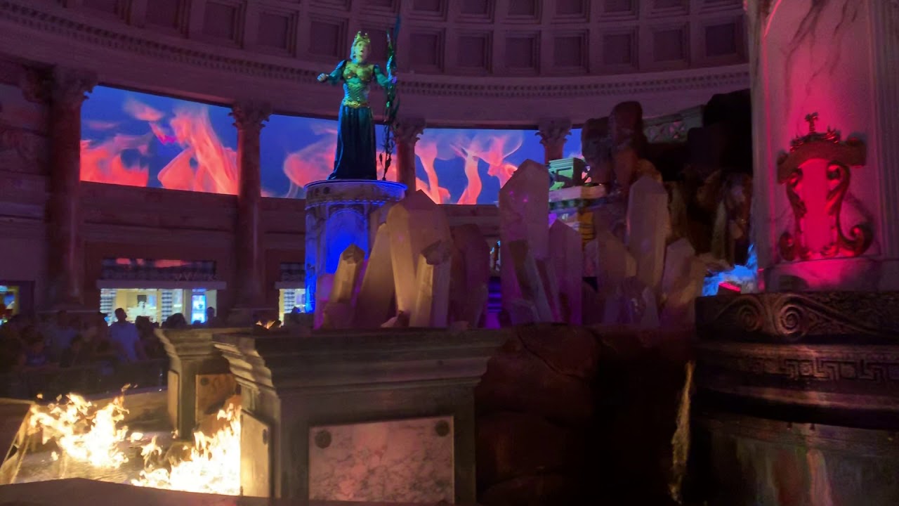 Fall Of Atlantis Water Show, Caesars Palace Las Vegas - July 2019 - YouTube