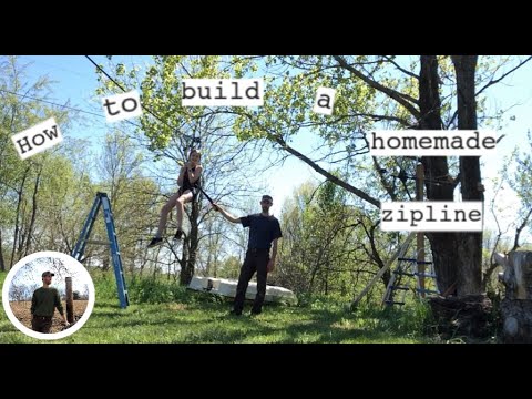How To Build A Homemade Zip Line - YouTube