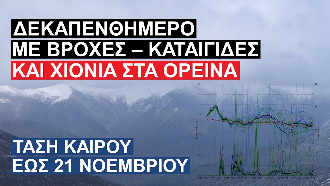 ΚΑΙΡΟΣ: Οδεύουμε προς το χειμώνα - Βροχές - καταιγίδες και χιόνια στα ...