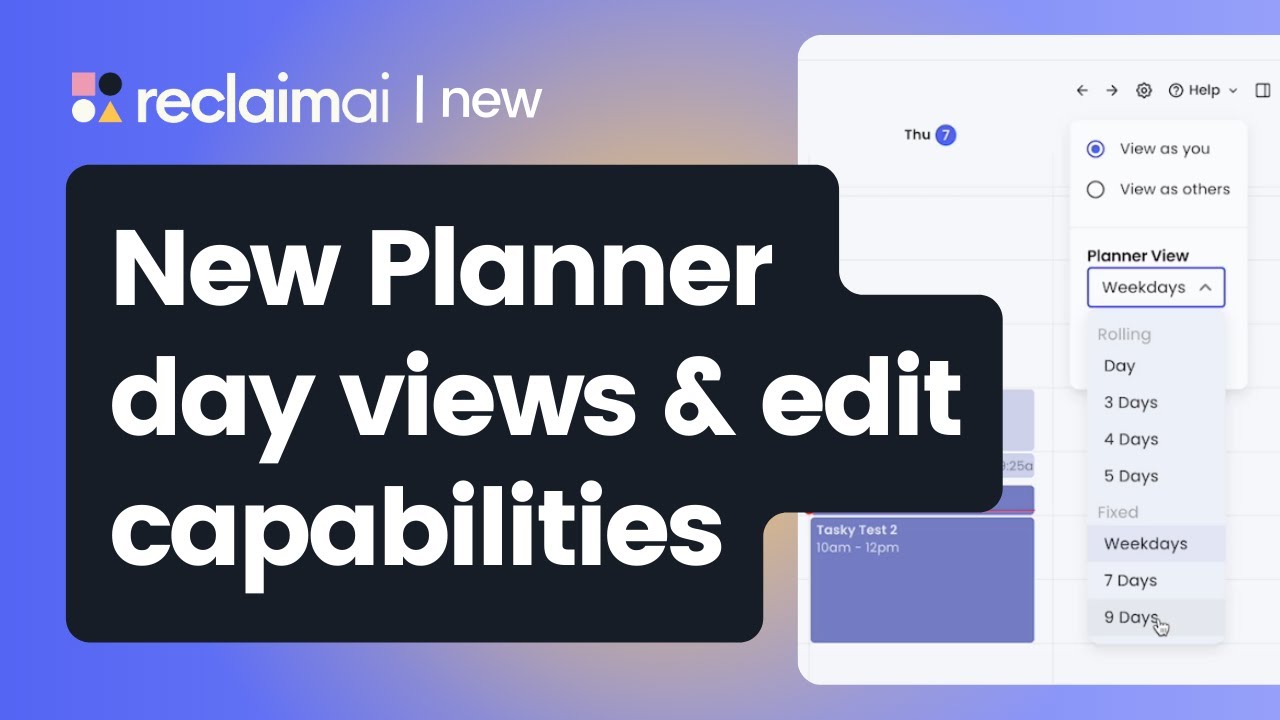 Planner improvements: Day view settings & edit events in sidebar 🗓️ ...