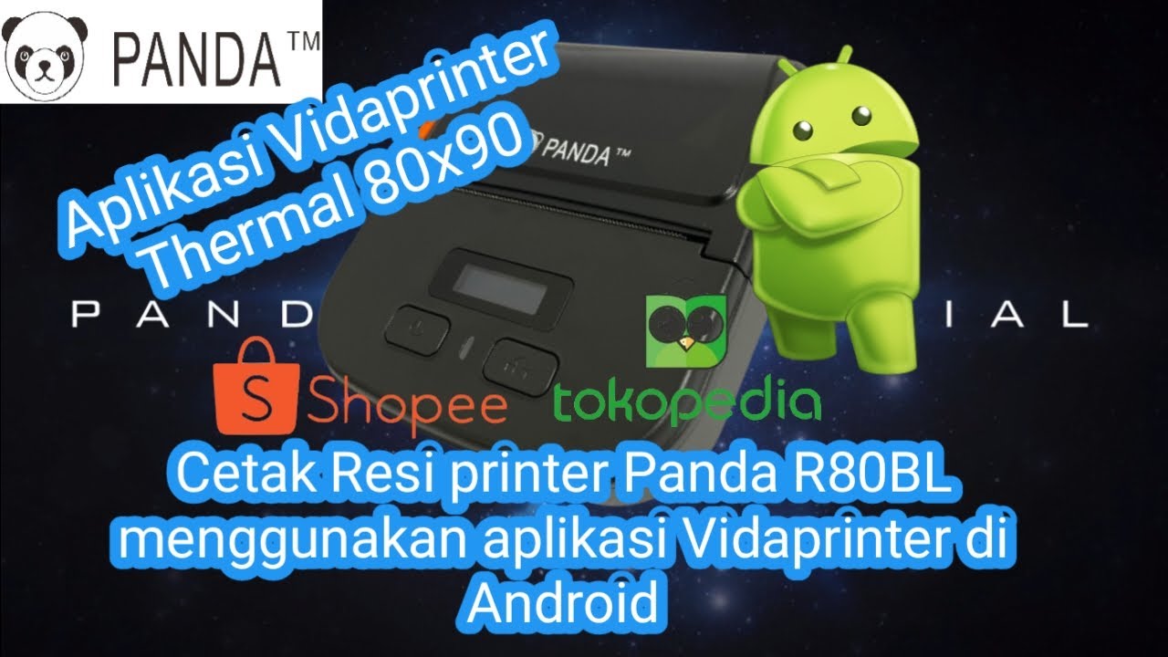 Cara Mencetak Resi pengiriman Online diprinter Panda PRJ-R80BL ...