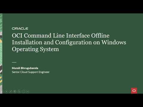 OCI Command Line Interface (CLI) Installation on an Offline Windows Instance - YouTube