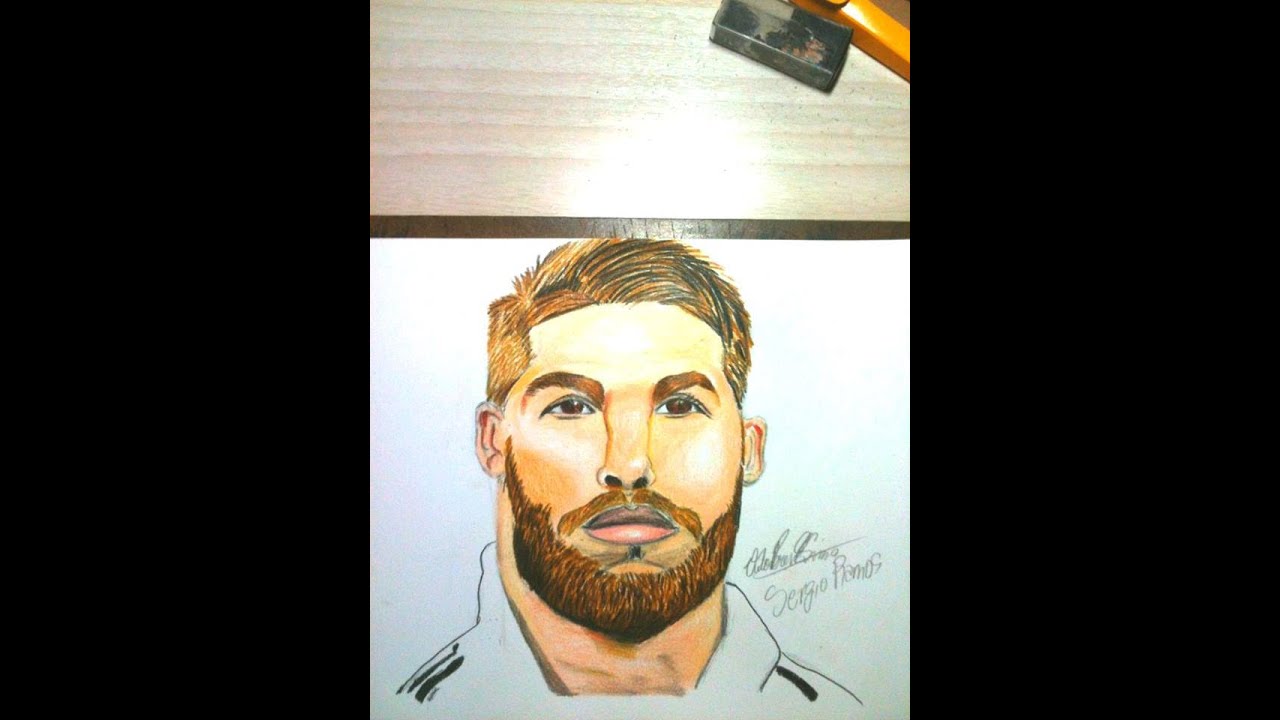 Drawing Sergio Ramos - YouTube