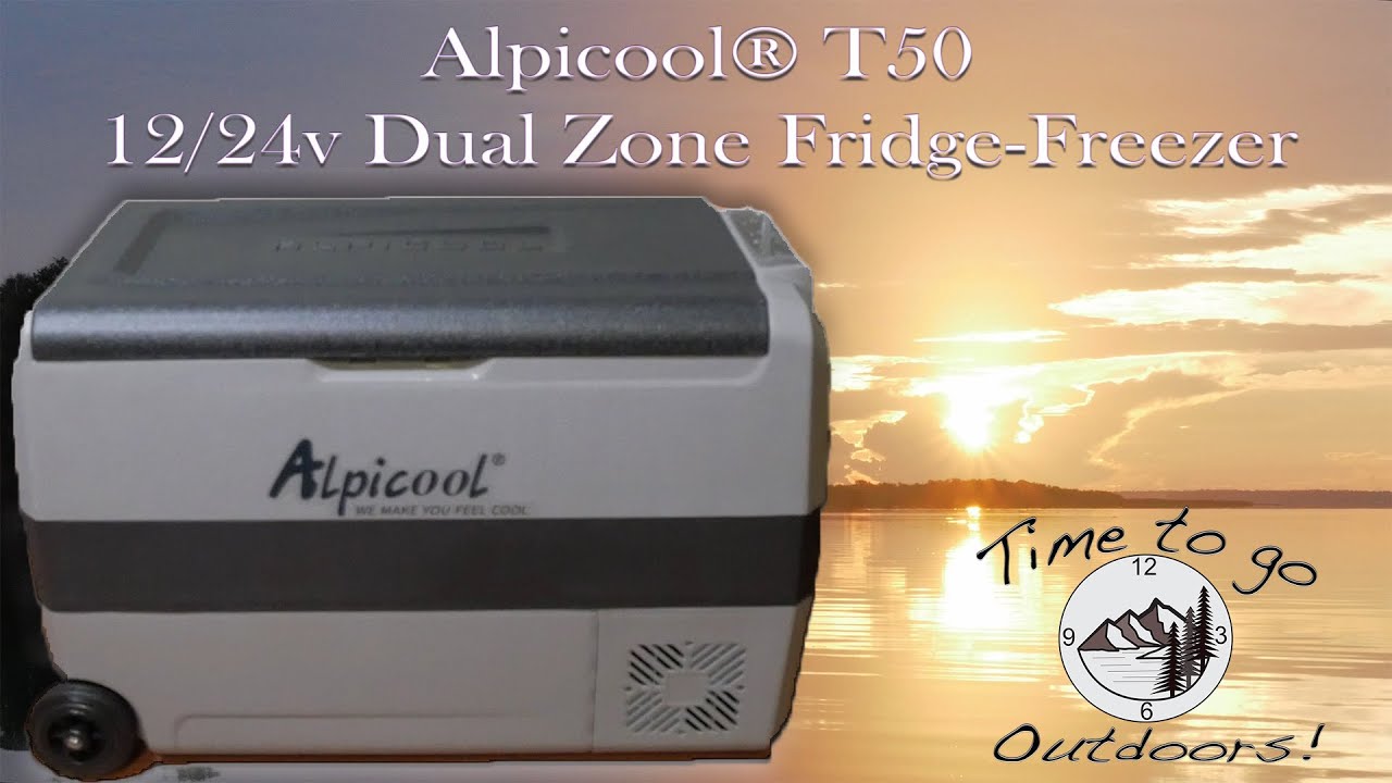 Alpicool T50 53q/50L 12/24v Dual Zone Fridge Freezer Review - YouTube