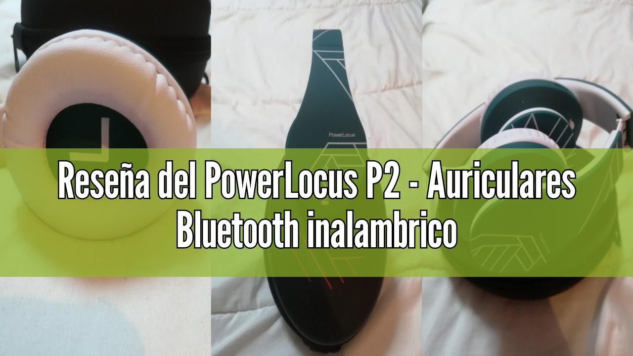 Reseña del PowerLocus P2 - Auriculares Bluetooth inalambricos de Diadema Cascos Plegables, Casco ...