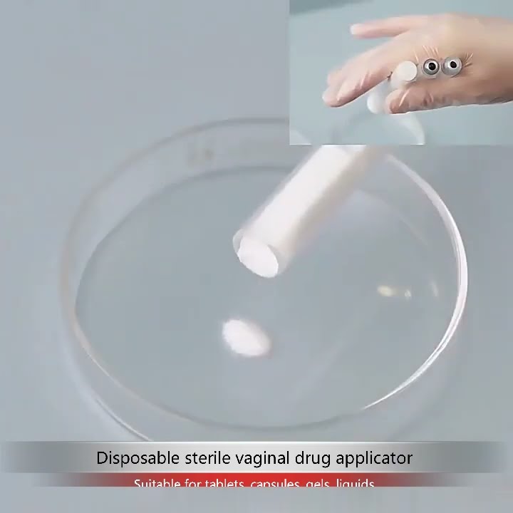 Disposable sterile vaginal drug applicator, gel liquid suppository ...
