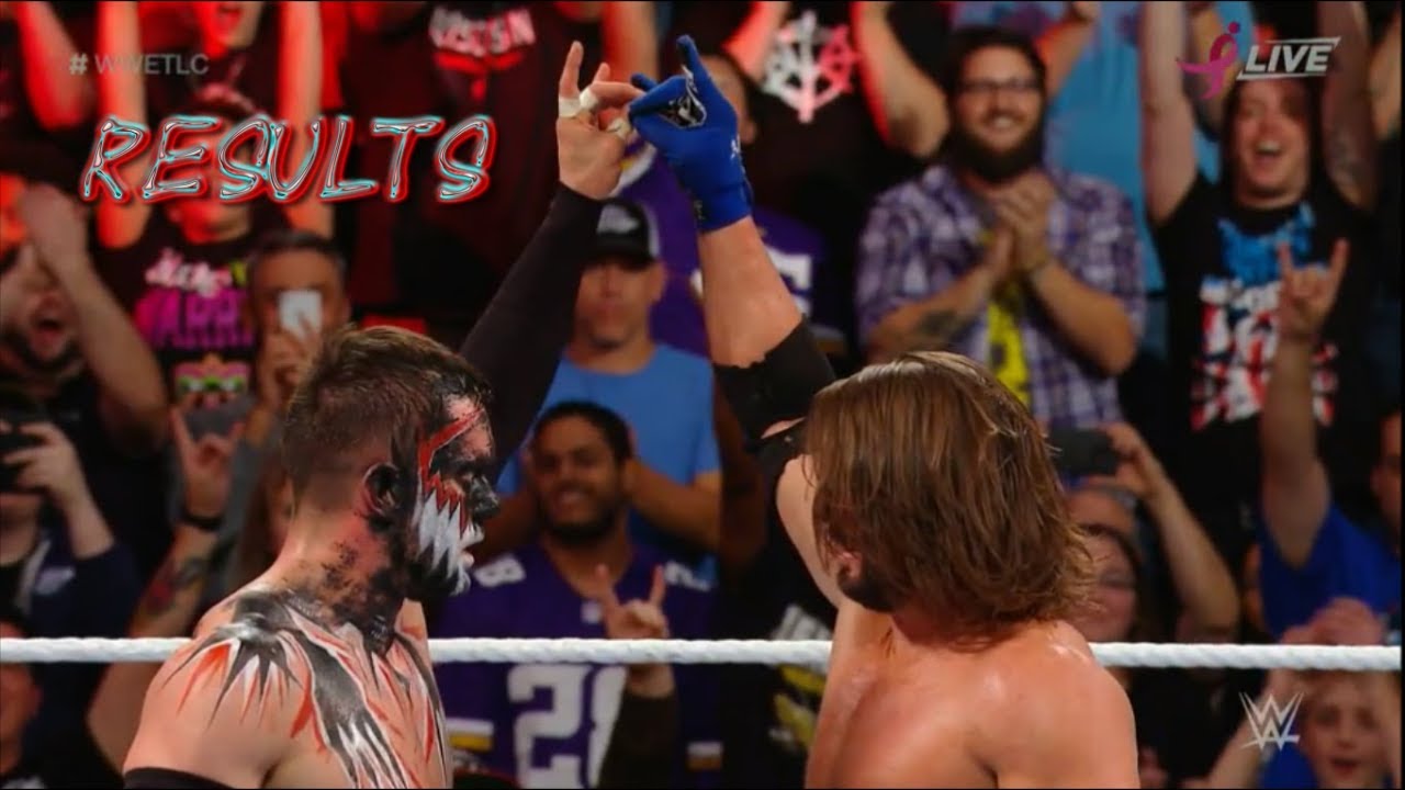 FINN BALOR & AJ STYLES TOO SWEET HAND GESTURE WWE TLC 2017 RESULTS ...