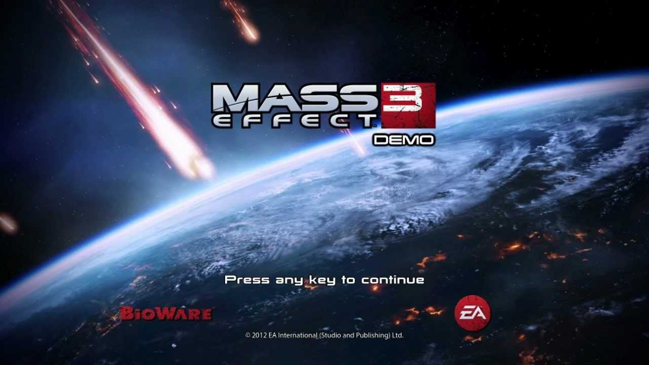 Mass Effect 3 - Menus - YouTube