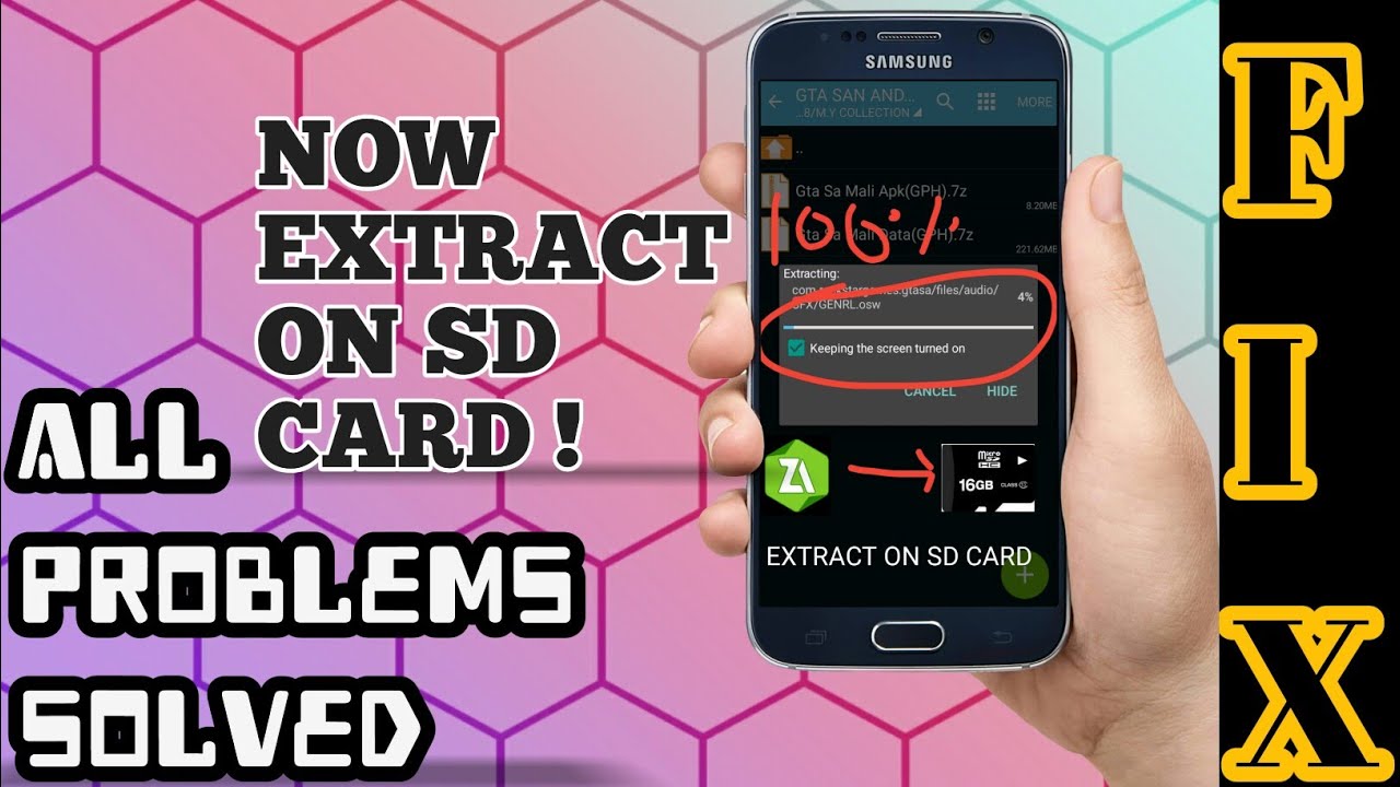 How to extract on sd card - YouTube