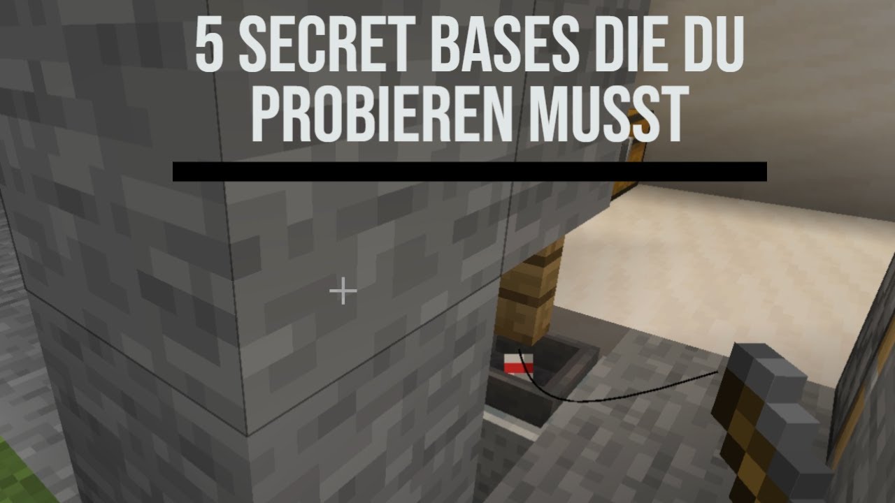 5 Minecraft 1.19 Secret Bases 🔒 die du unbedingt probieren musst - YouTube
