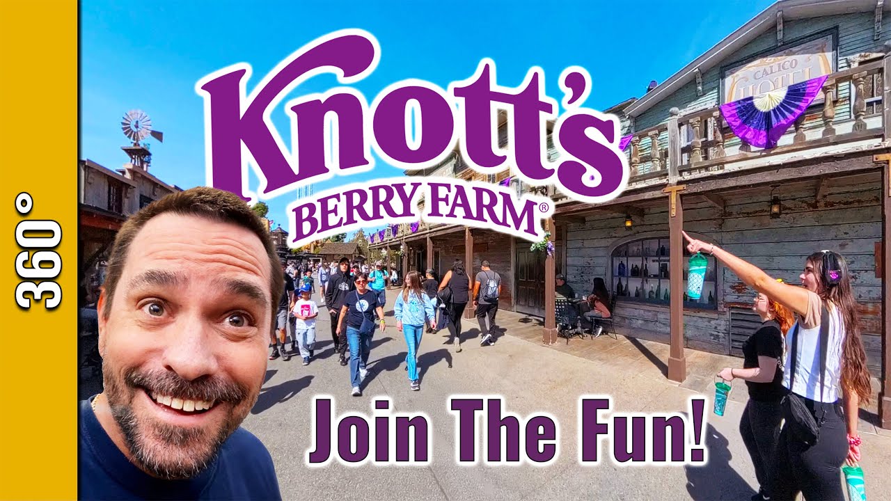 360° Knott's Berry Farm in Stunning VR! - A Guided Tour - Wheelchair ...
