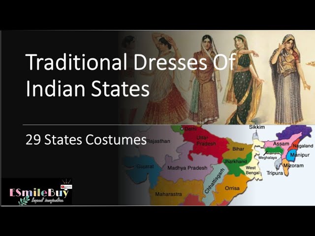Indian Traditional Dresses Of Different States With Names