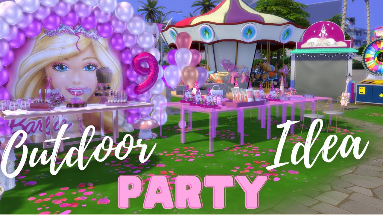 The Sims 4 | Kids Outdoor Party Idea Download Park + CC - YouTube